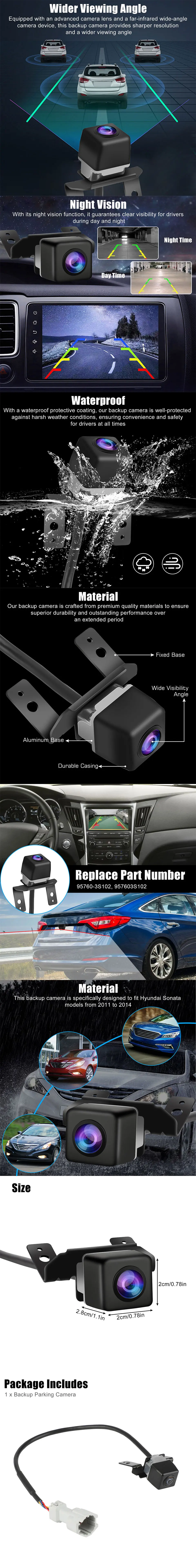 56038978AL Rear View Backup Camera Fit for 2013-2015 Dodge RAM 1500 ...