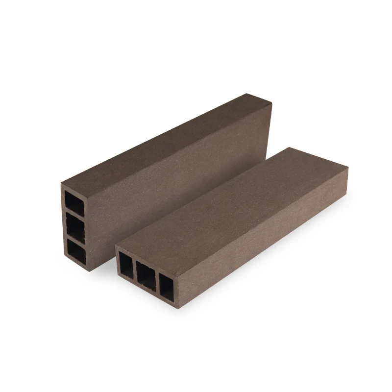 Natural Aesthetic Pe Timber Tube/Outdoor Waterproof WPC Square Tube/WPC ...