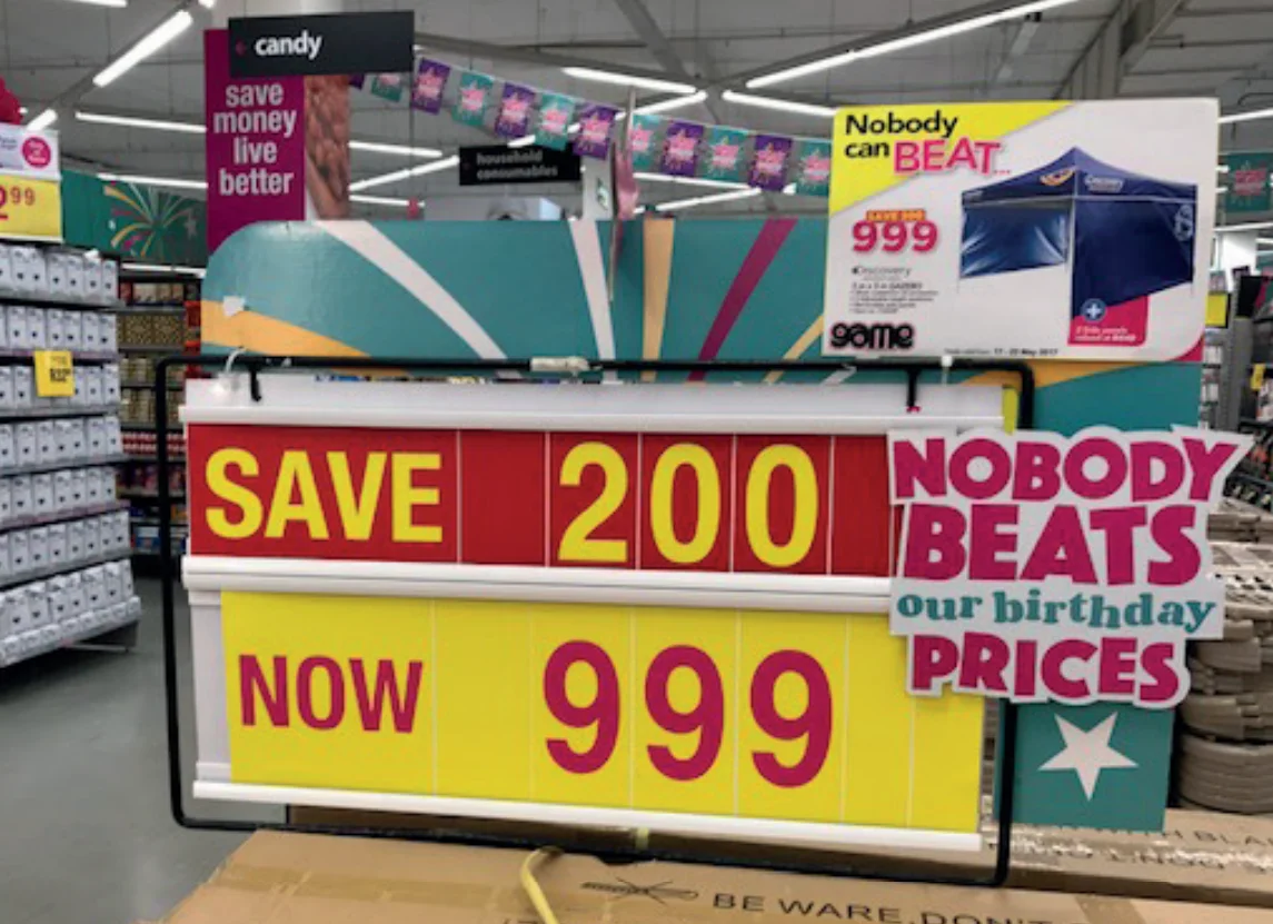 Supermarket Price Tag Display Holder Sign Board - Stable & Versatile