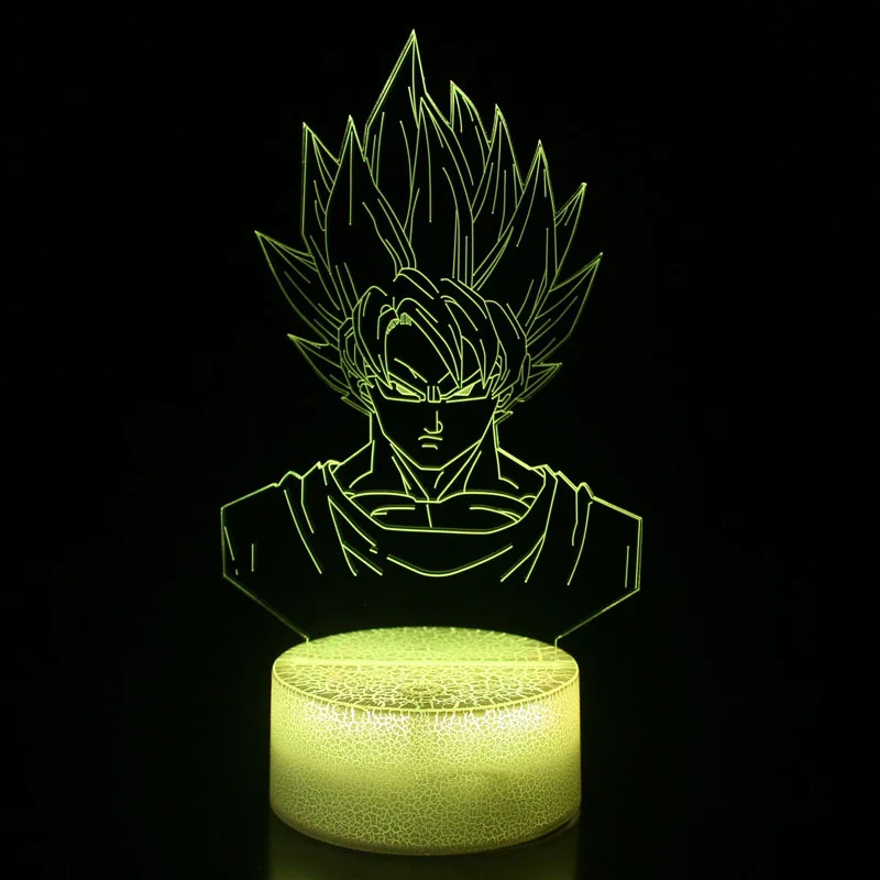 Dragon Ball Z Son Goku Anime 3d Night Lights Broly Vegeta Lighting Dbz ...