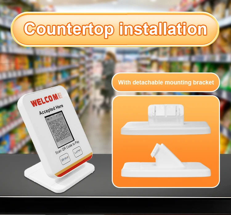 4G/WIFI QR Code Payment SoundBox E-wallet Payment Collection Stand With ...