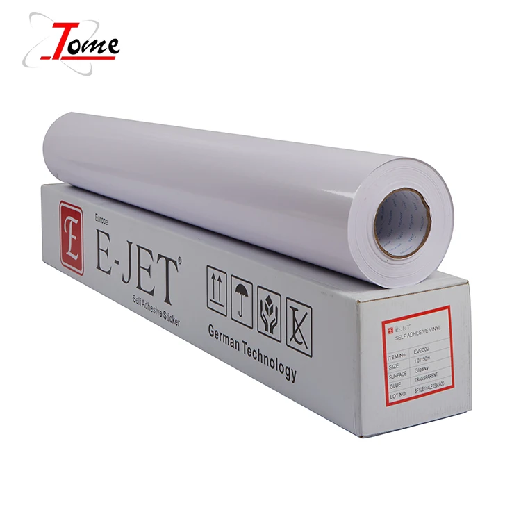 Ejet White High Glossy Eco Solvent Printable Self Adhesive Vinyl 100mic ...