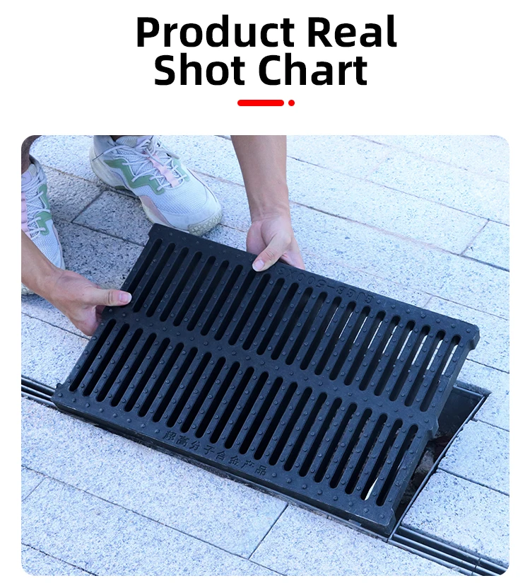 Factory Price Trench Drain System Polymer Channel Drain Grates Drainage ...