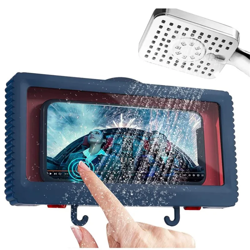 Leadingplus Durable Waterproof Bathroom Phone Holder Wall Shower Phone ...