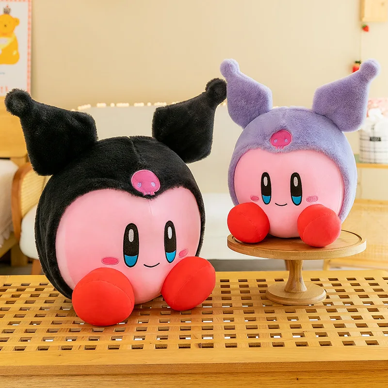 35cm Cute Kirby Transforms Into Kuromi Plush Toy Dolls Plush Pillows ...