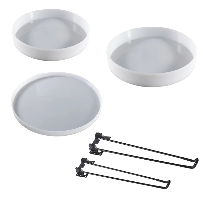 Rectangular Round Large Silicone Mold Set For Resin Epoxy River Table ...