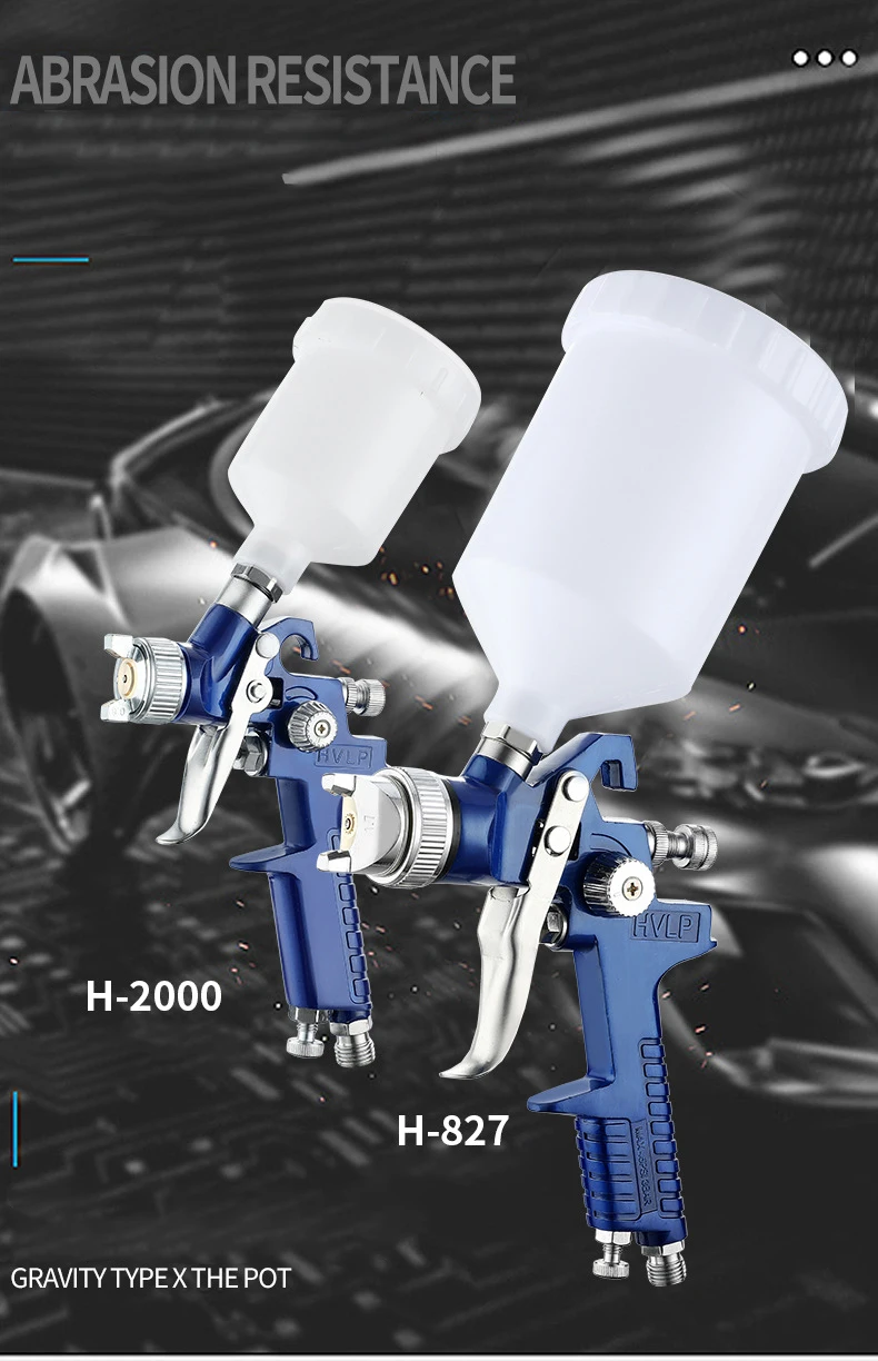 Paint Gun Set - HVLP Spray Gun for Car Painting & More