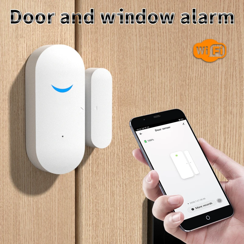 Aw201 Tuya Smart Door Sensor Smart Door Alarm Alarm Device 120db ...