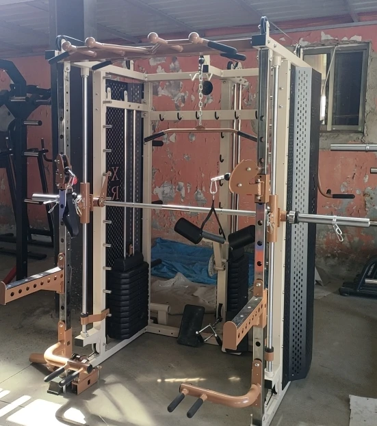XinRui Multifunction Home Gym Multi Function Station Equipment Smith Machine Power Rack Multi ...
