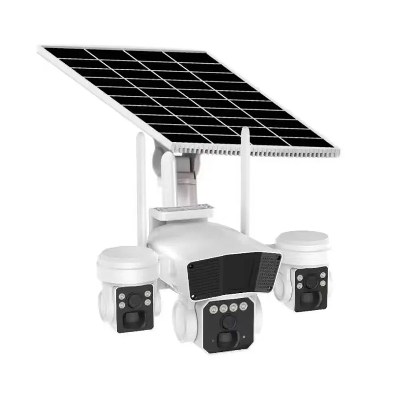 12mp 3lens Solar 4g Sim Card Camera Ai Human Tracking Two-way Audio ...