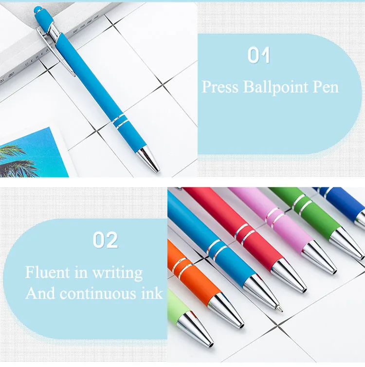 Luxury Custom Metal Rubber Grip Ballpoint Pens,Promotional Wholesale ...