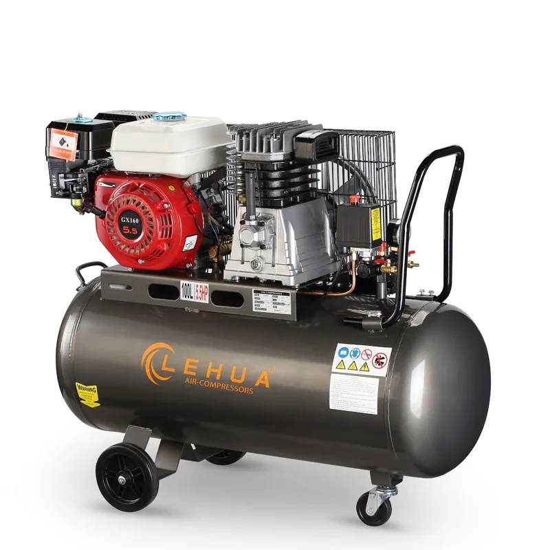 4kw Gasoline Power Air Compressor with 100L Tank - Hot Sale