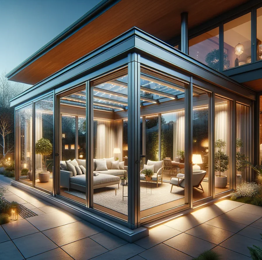 prefabricated aluminum glass house sunrooms glass house sunroom pyramid ...