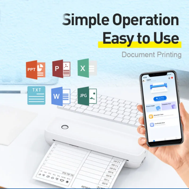 A4 Printer HD Mini Inkless Transfer Storage Writing Paper