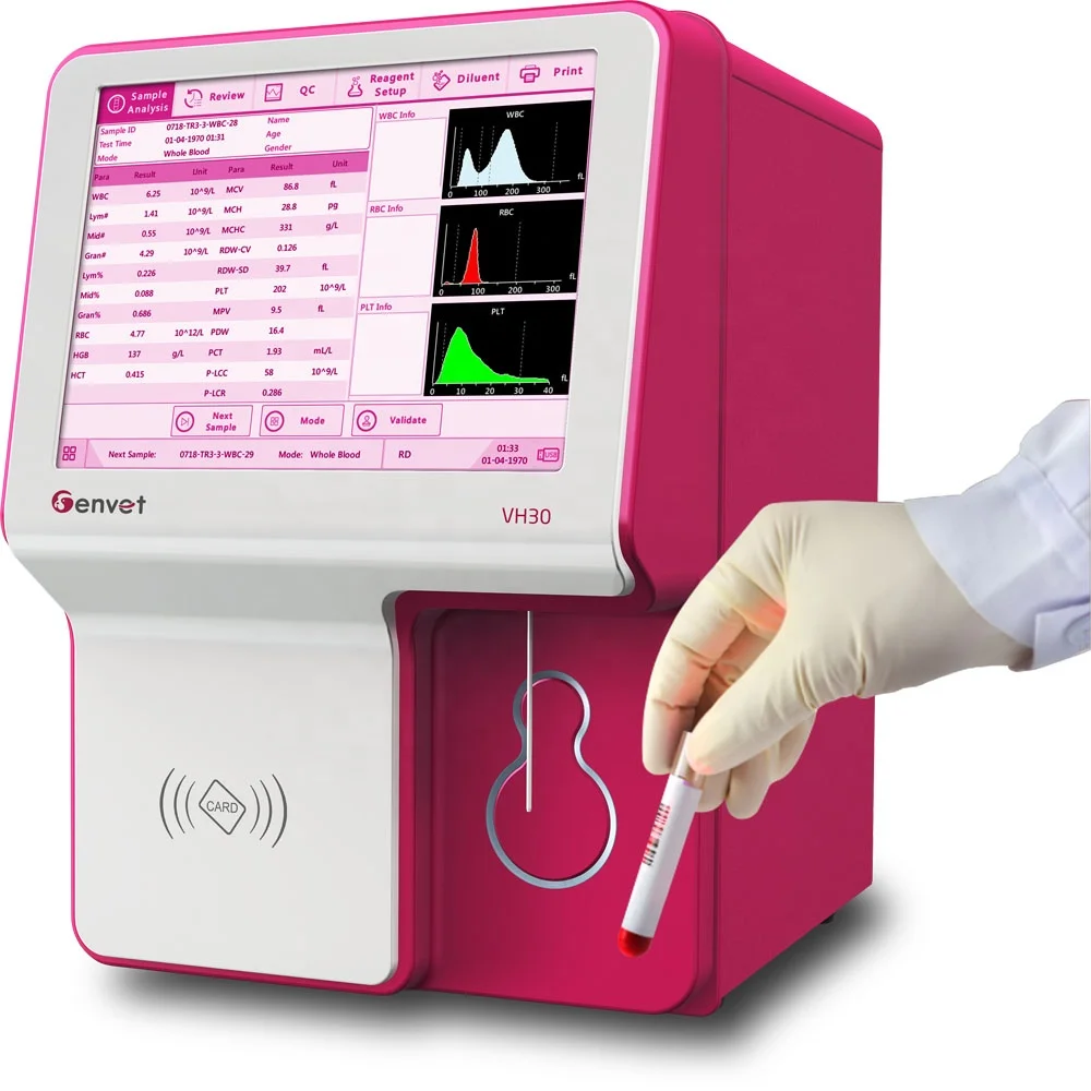 热销vh30血细胞计数器机3部分全自动兽医血液分析仪 - Buy 血球计数仪,Cbc验血血细胞分析仪机器,3部分全自动血液分析仪 ...