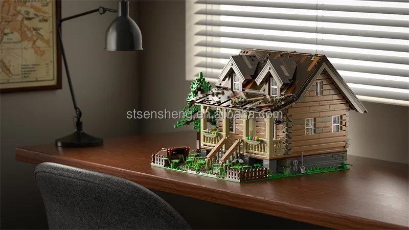 Hot Funwhole Fh9001 Forest Cabin Set Street View Moc Bricks Creative ...