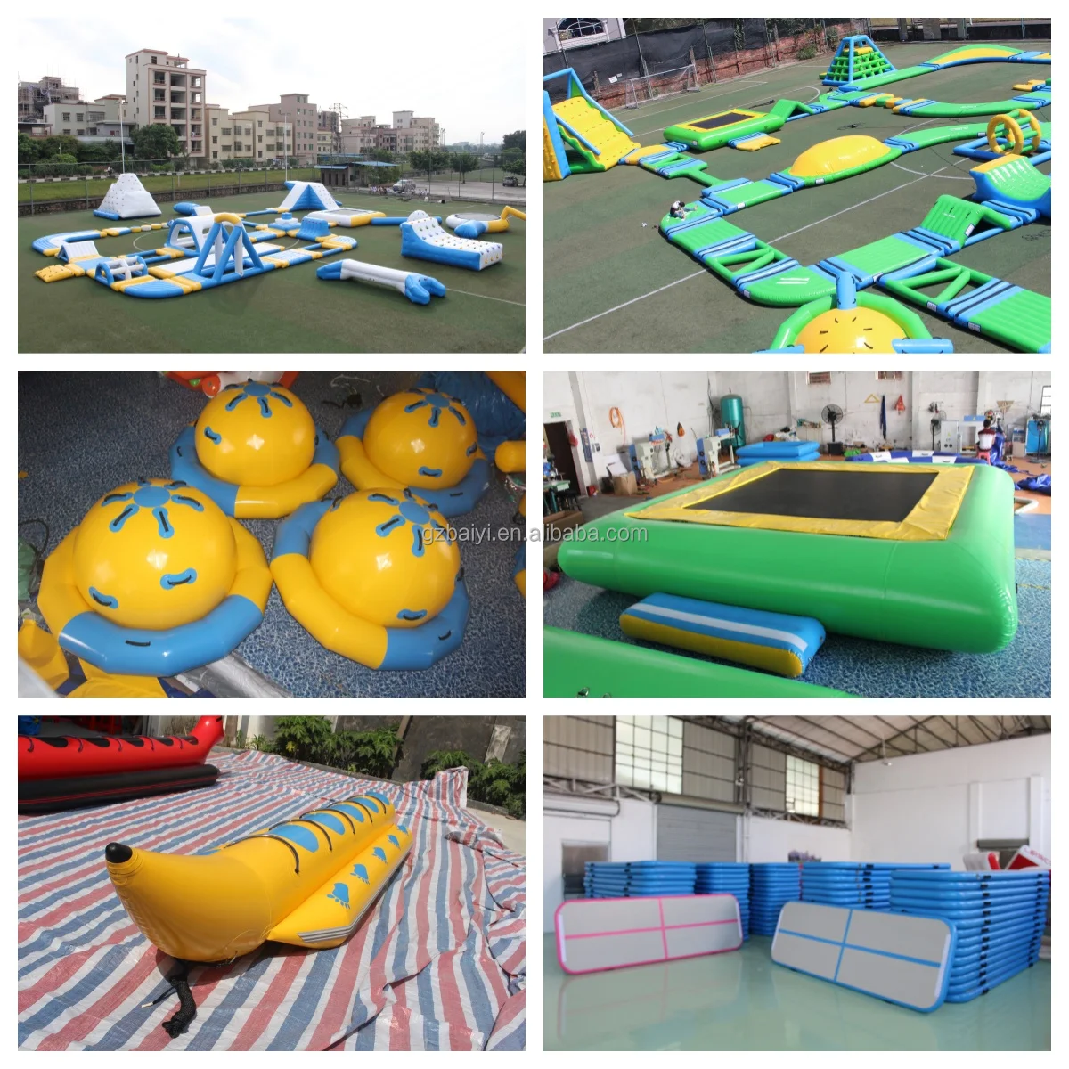 Giant Commercial Grade Inflatable Water Slide With Swimming Water Pool ...