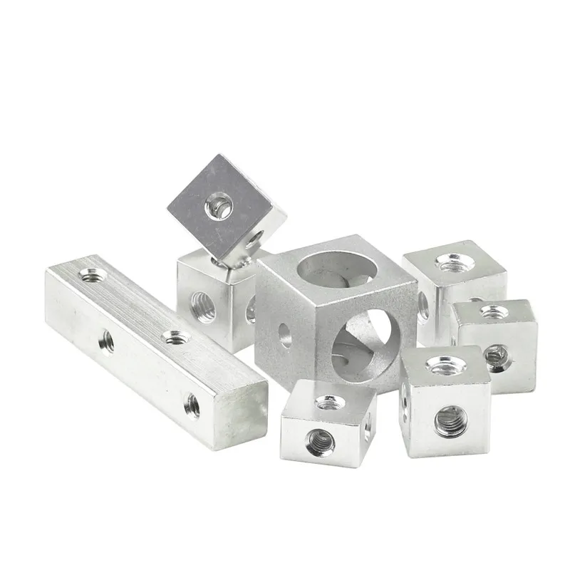 M5 Square Nut 6-Sided Aluminum Nut Blocks - M3 M4 M5 M6 Square Threaded ...