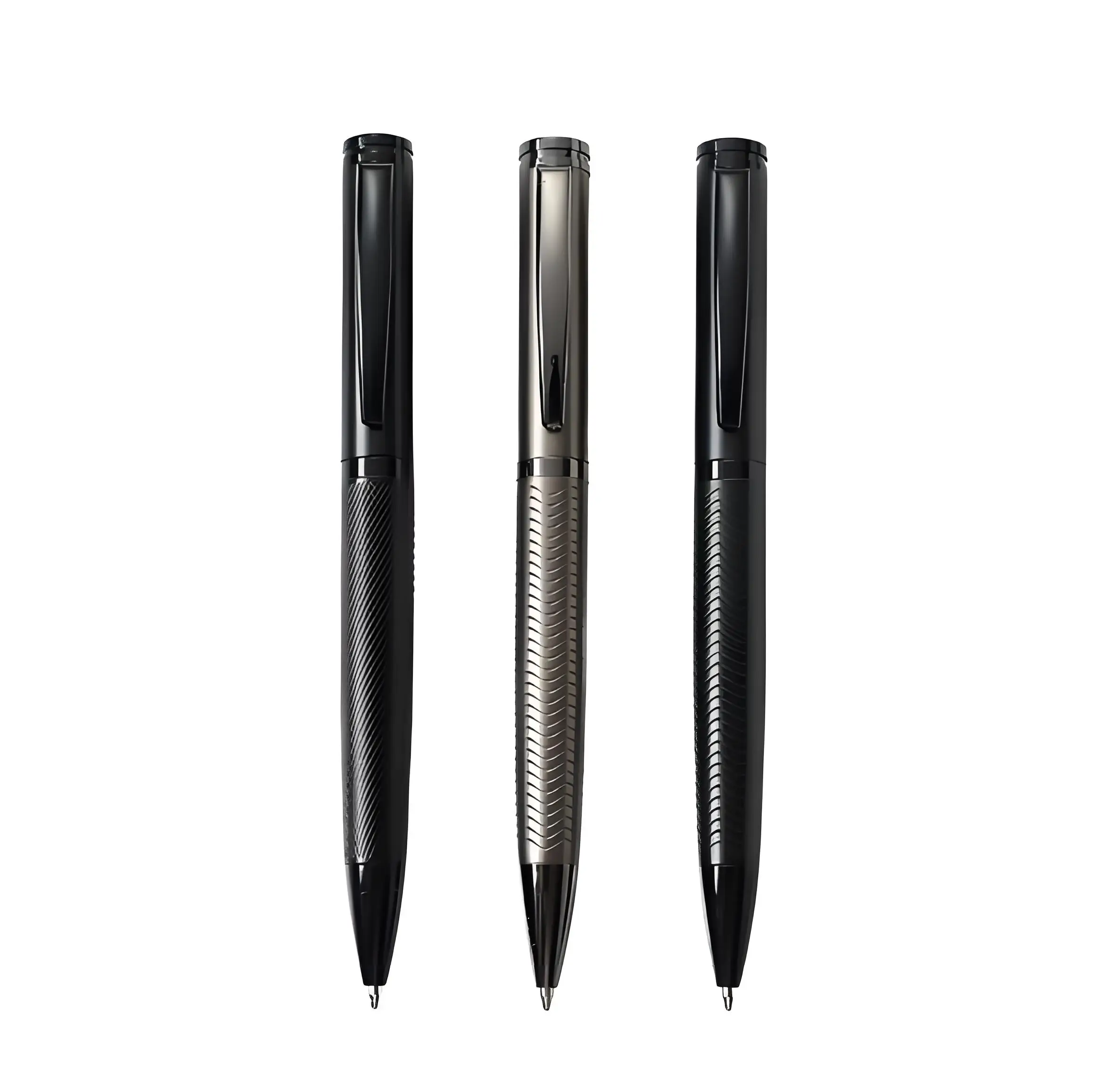Premium Matte Black Luxury Metal Ballpoint Pen Business Gift Pen Set ...