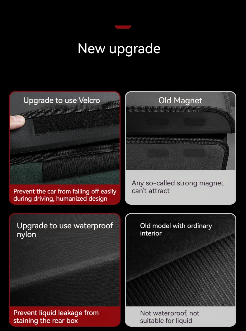 Multifunctional Foldable Car Trunk Storage Box With Lid Collapsible ...