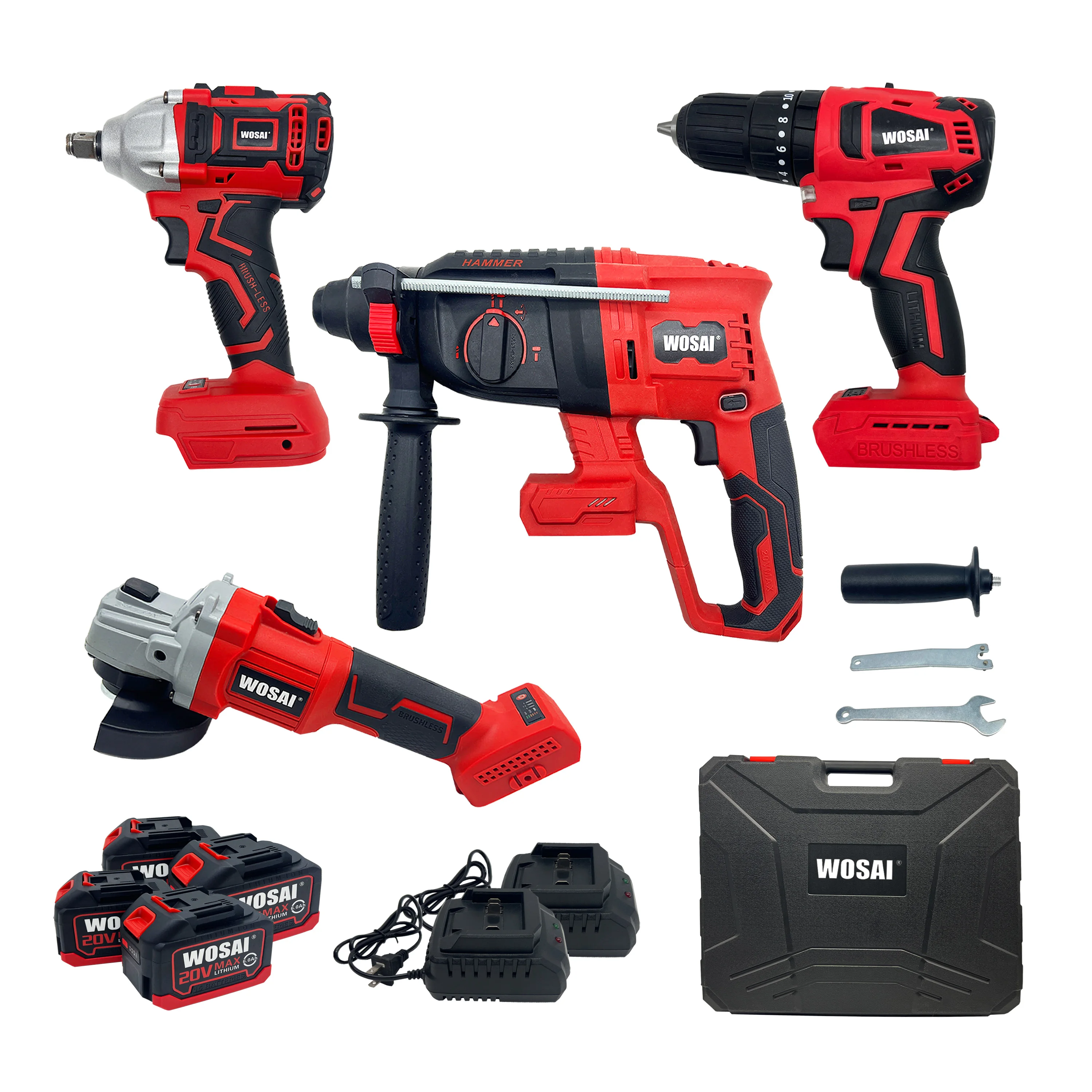 WOSAI 20V Cordless Tool Set - Versatile Power Solutions