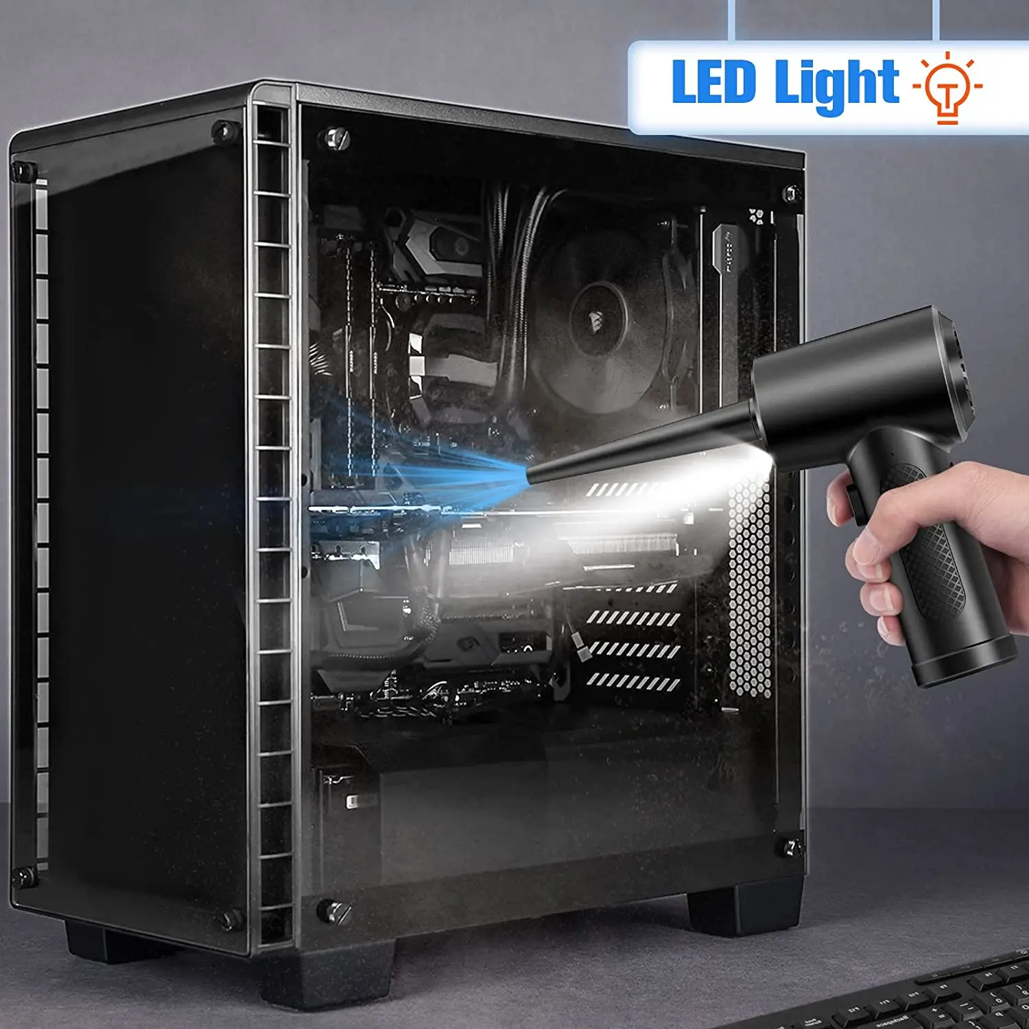 Multi Electric Compressed Air Duster Canned Air Spray Blower Cleaner ...