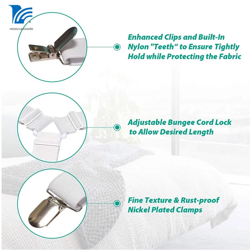 Sheet Stays Keepers Bedsheet Holders Fasteners Bed Sheet Holder Straps ...