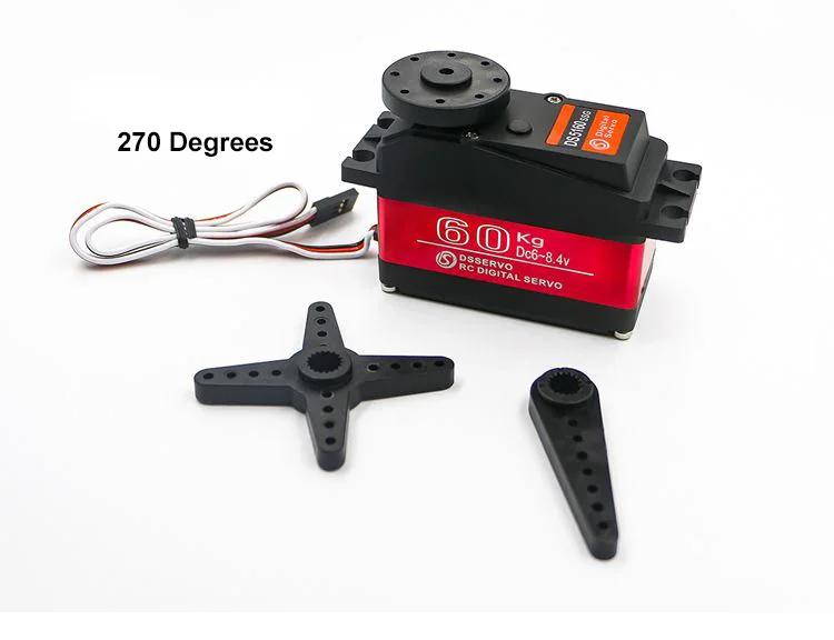 Large Torque 60KG Waterproof DS5160 Servo Motor for RC Cars - High ...