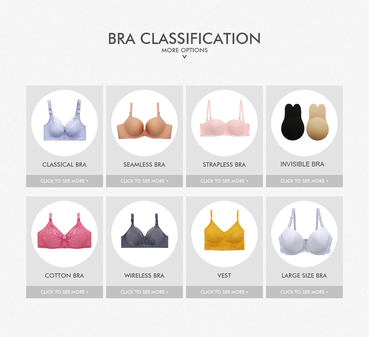 Wire Free Underwear with Widened Shoulder Straps for Comfort