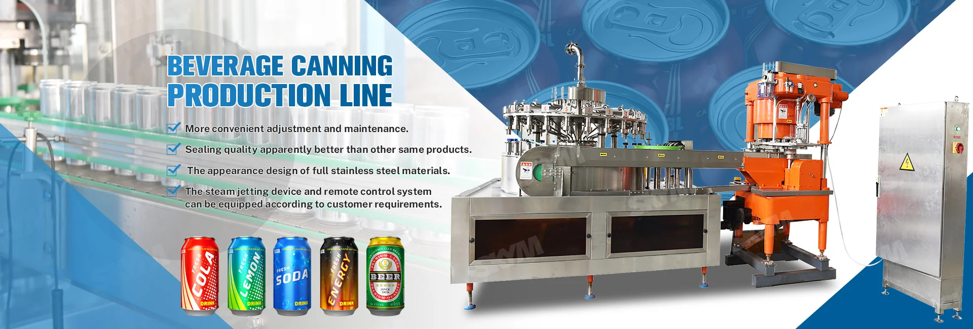 Small Factory Carbonated Beverage Can Filling Production Line / Energy ...