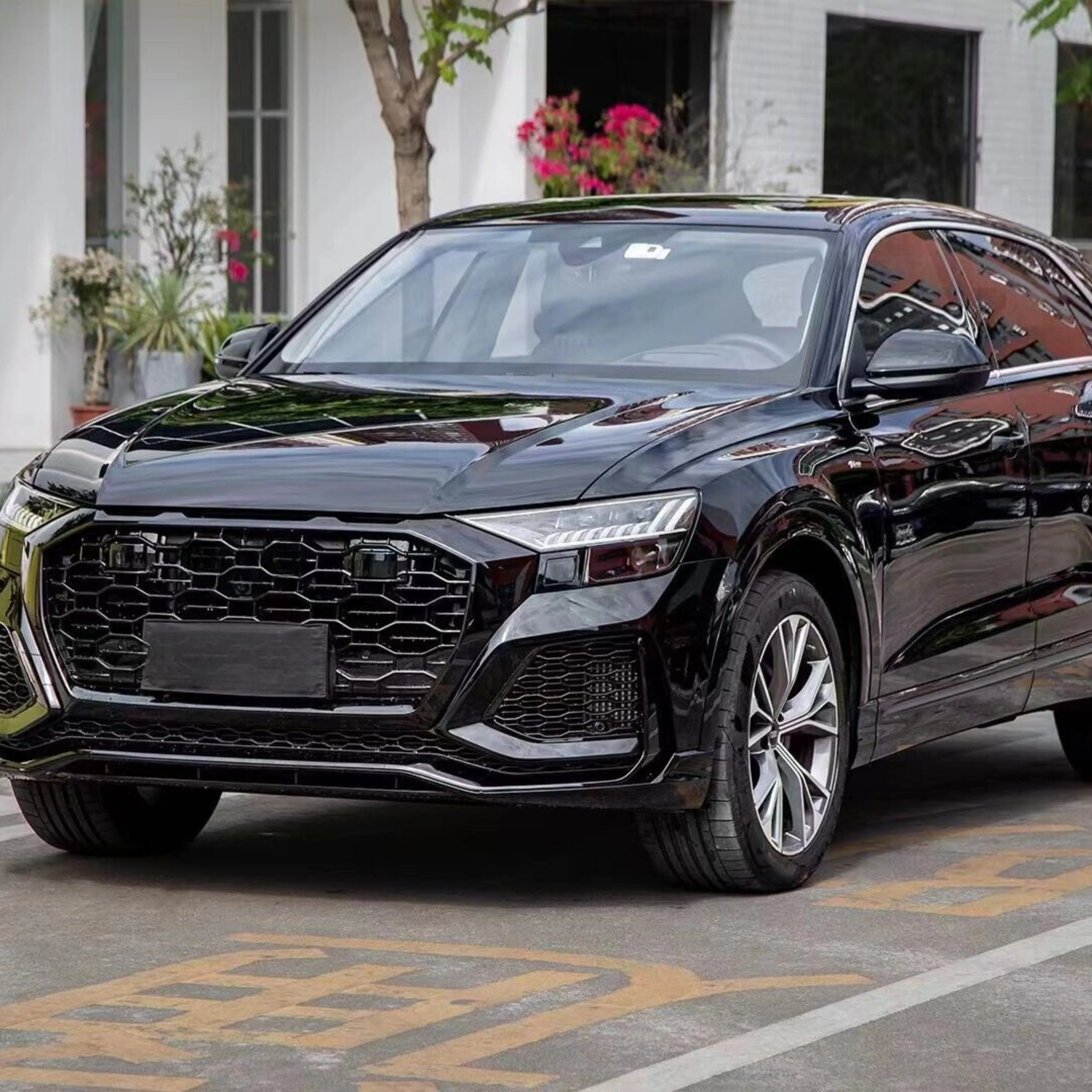 Q8 Rsq8 Full Body Kit Audi Q8 2020 Front Bumper With Grille Car Kit 4m0 2021 2022 - Buy Audi Q8 ...