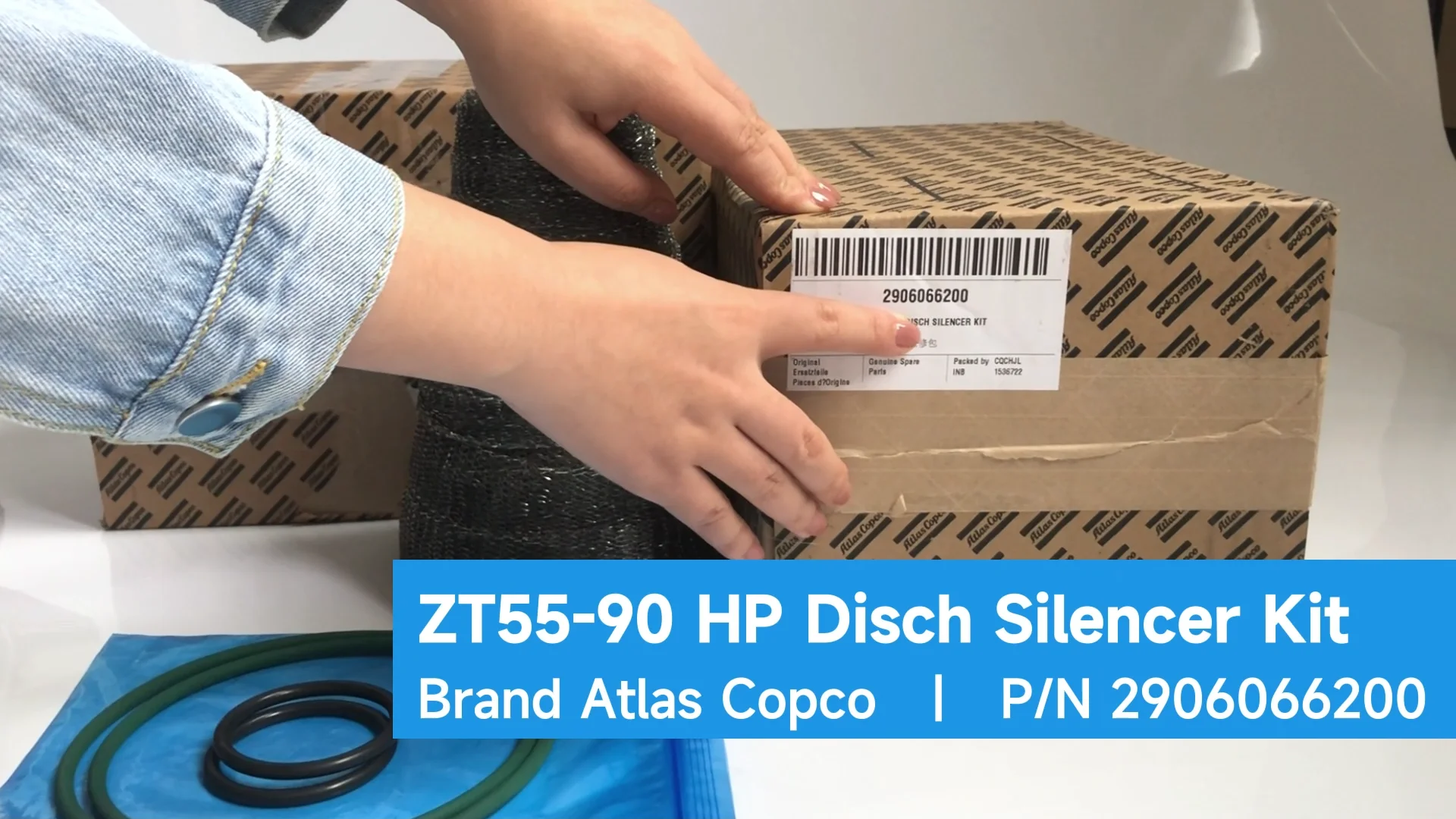 Atlas Copco Zt55 Zt90 Disch Silencer Kit Hp Discharge Silencer ...