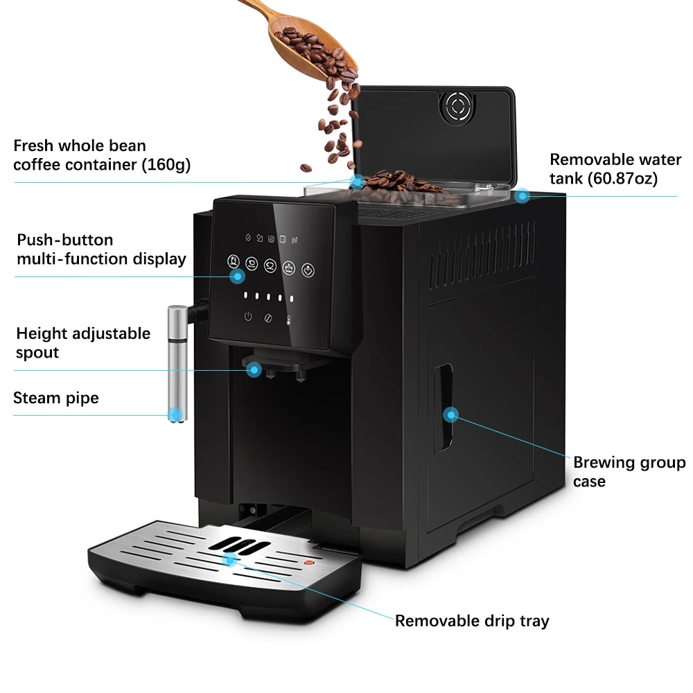 Oem New Design Supplier Professional Automatic Commercial Espresso ...