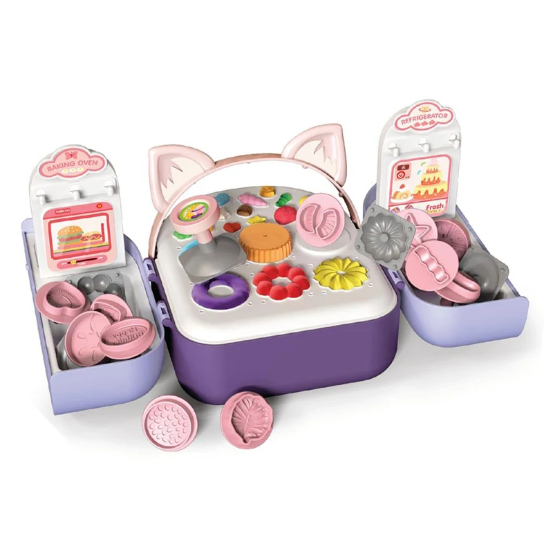 Pretend Play Dough Modeling Clay Storage Box Colored Clay Play Set Hand ...