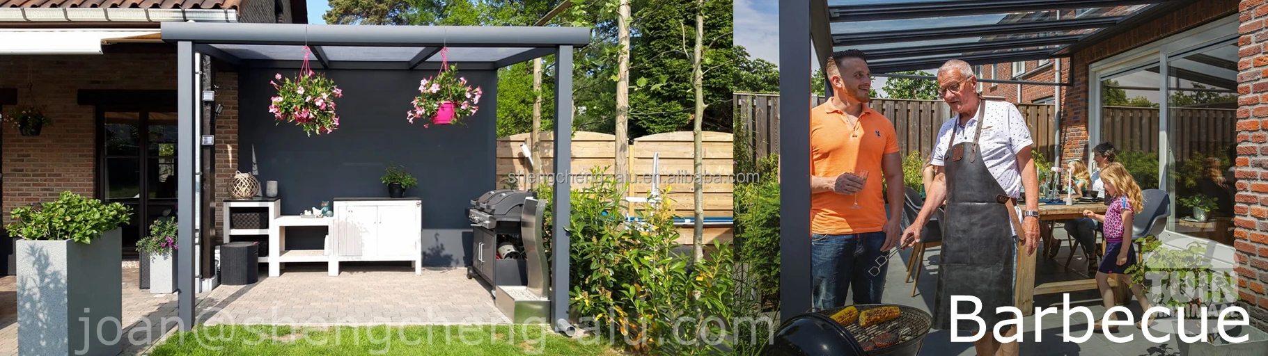 European Style Four-Season Aluminium Veranda Conservatory