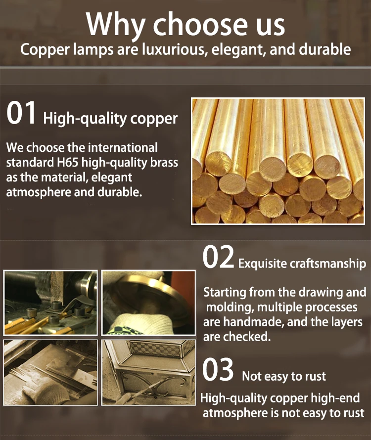 Modern European Style Interior Lighting Copper Chandelier Southeast ...