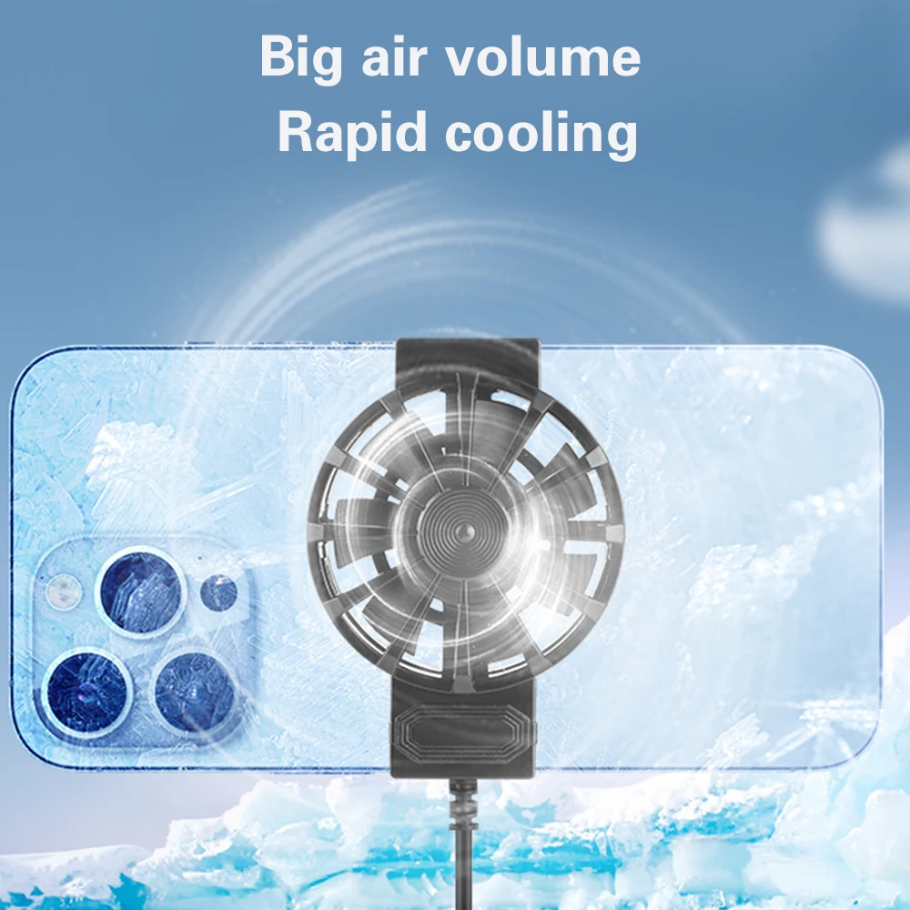 Cooling Fan Cell Phone Radiator - Ideal for Gaming & Videos