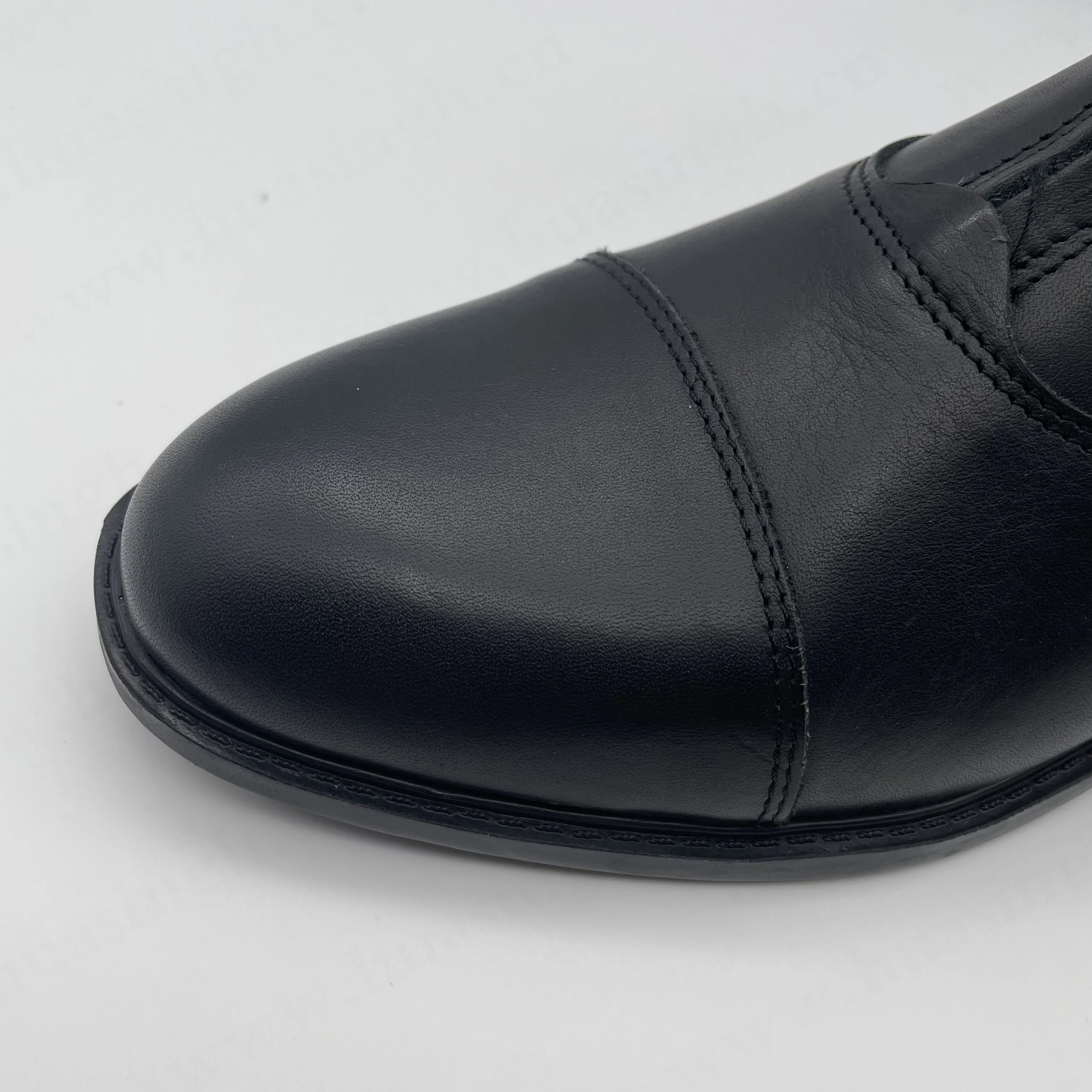 Cfm,Middle-cut Full Grain Leather Upper Black Executive Shoes Double ...