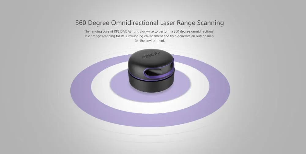 Slamtec RPLIDAR A3 - 360 Degree Lidar Sensor for Obstacle Avoidance
