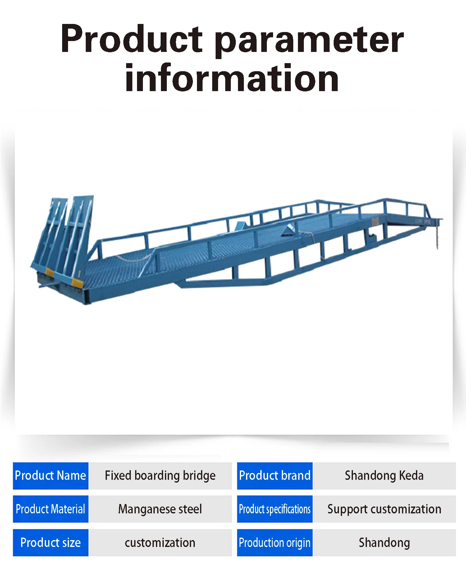 6t-10t Fixed Loading Ramp Hydraulic Ramp For Trucks Lift To Load ...