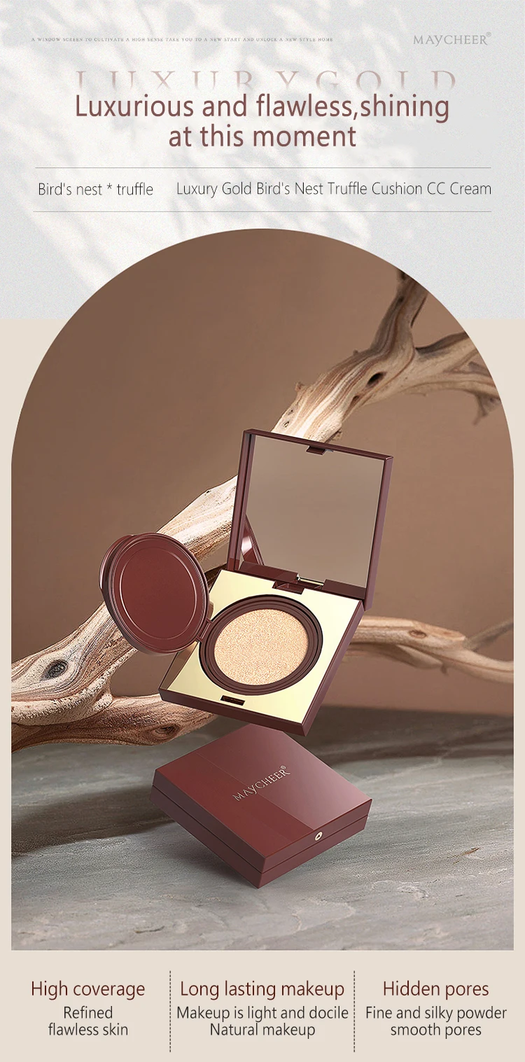 Maycheer CC Cream - Luxury Gold Bird's Nest Truffle Foundation
