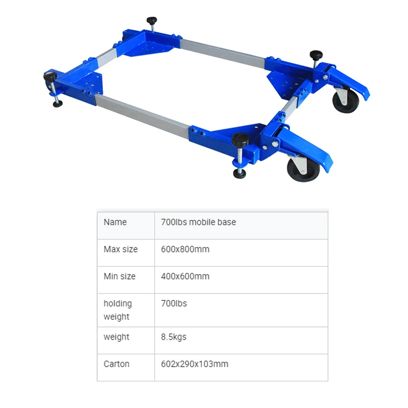 Table Saw Mobile Base - Adjustable & Durable Support