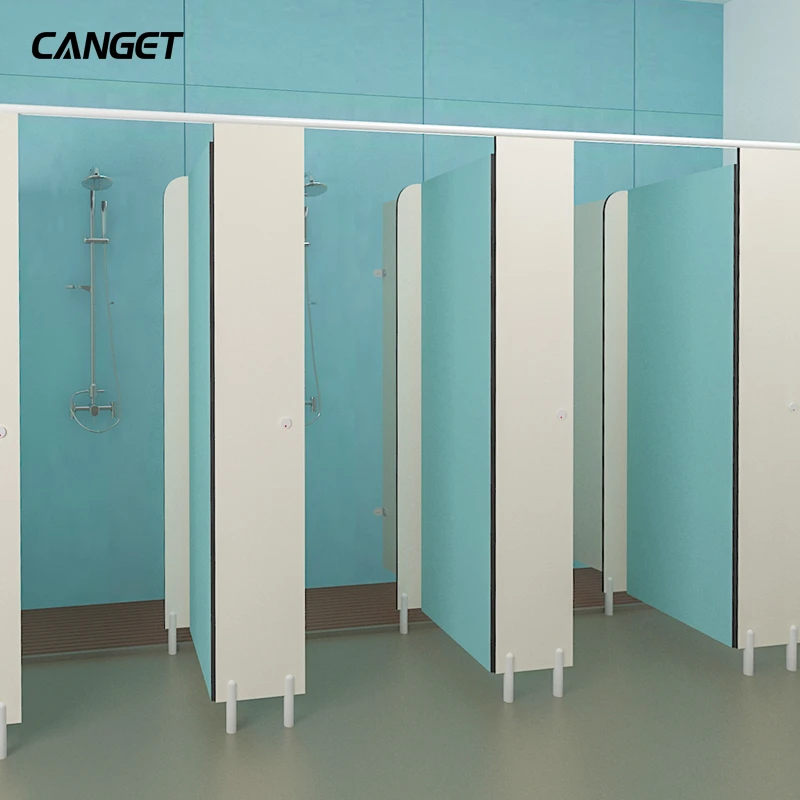 ISO Certificate Modern Design HPL Waterproof Gym Shower Partition