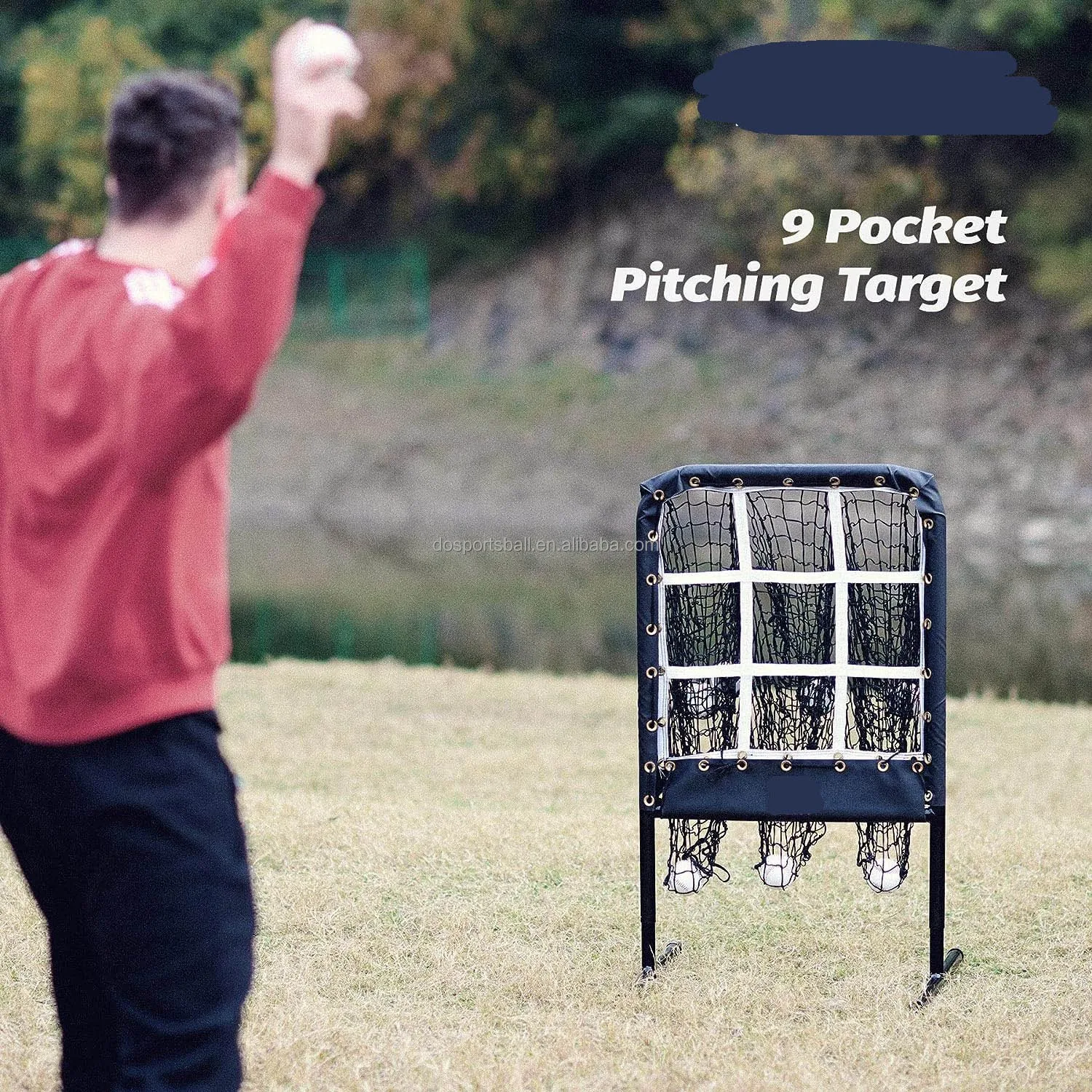 9 Hole Pitching Net for Baseball & Softball,Practice Pitching,Throwing ...