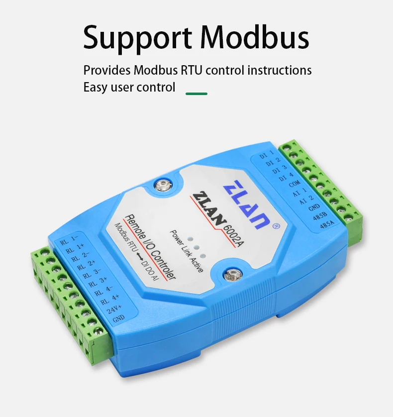 RS485 modbus RTU module Analog Digital input 2 AI 4 DI 4 DO modbus io| Alibaba.com