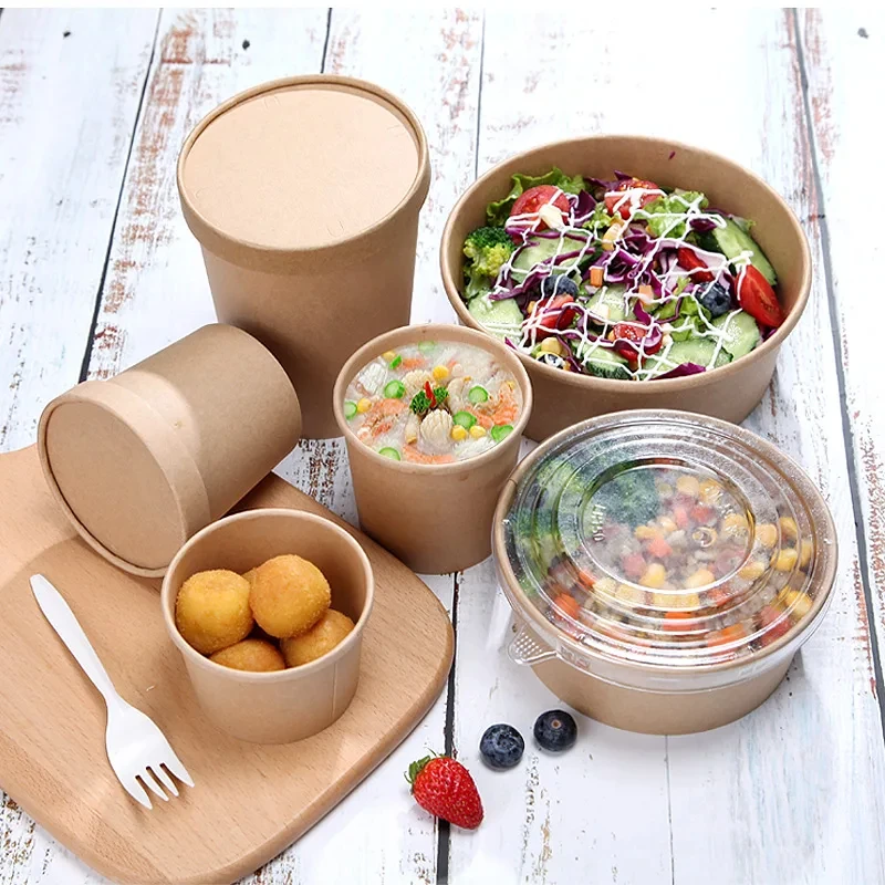Disposable Hot Container Takeaway Food Packing Paper Food Container Hot ...