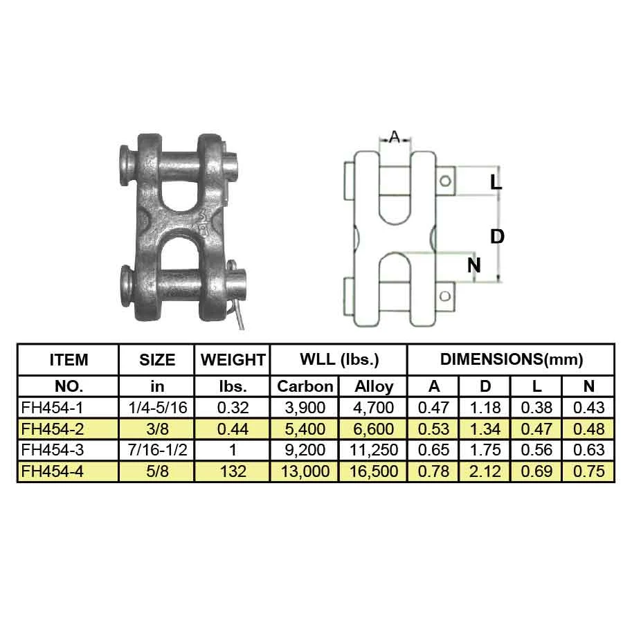 H Type Clevis Double Links S-249 - Buy Double Links,Clevis,Link Product ...