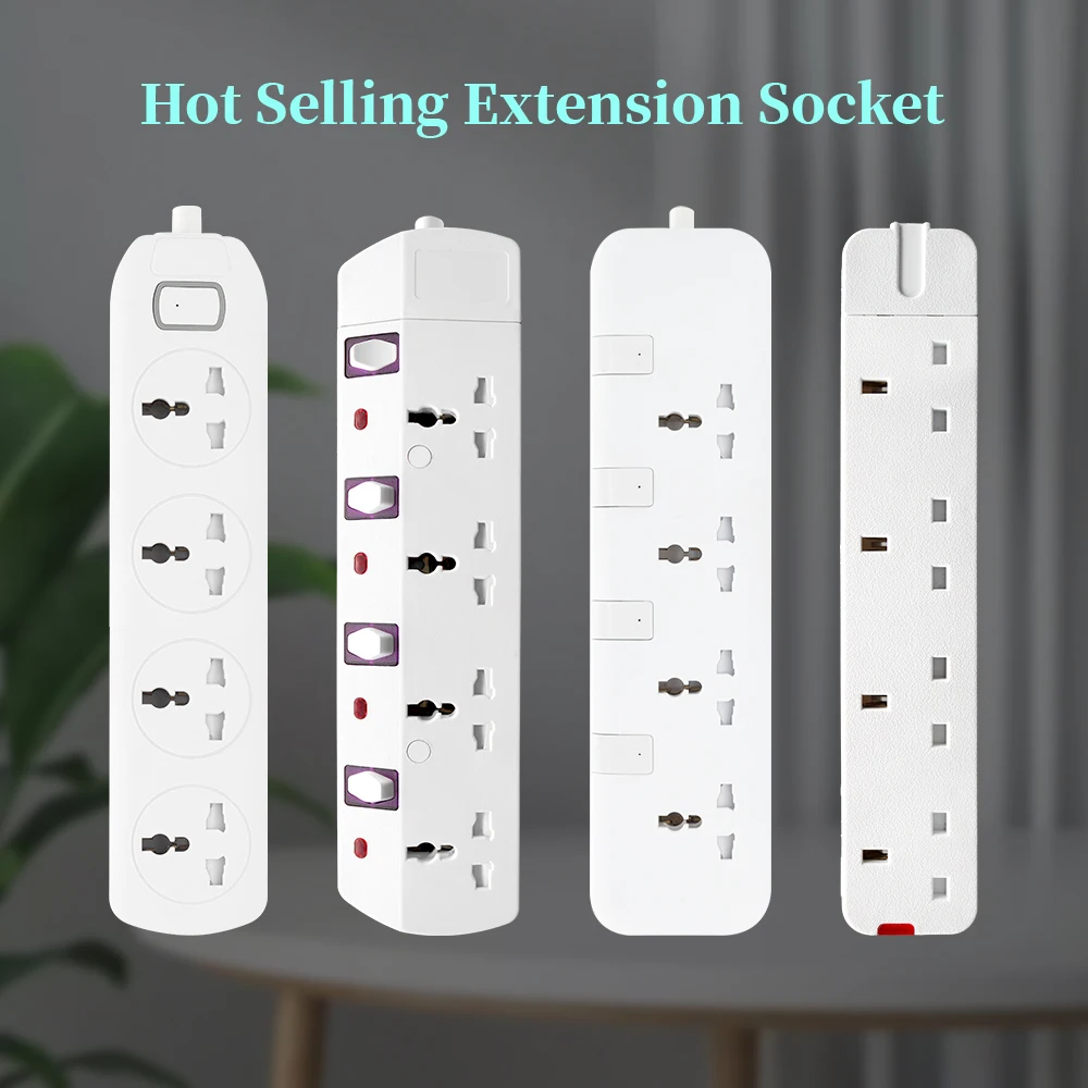 Alibaba.com: 3/4/5/6 gang universal power switched multi extension cord ...