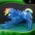 Inflatable Blue Horse Cartoon Transparent Inflatable Toy Animal Ride On ...