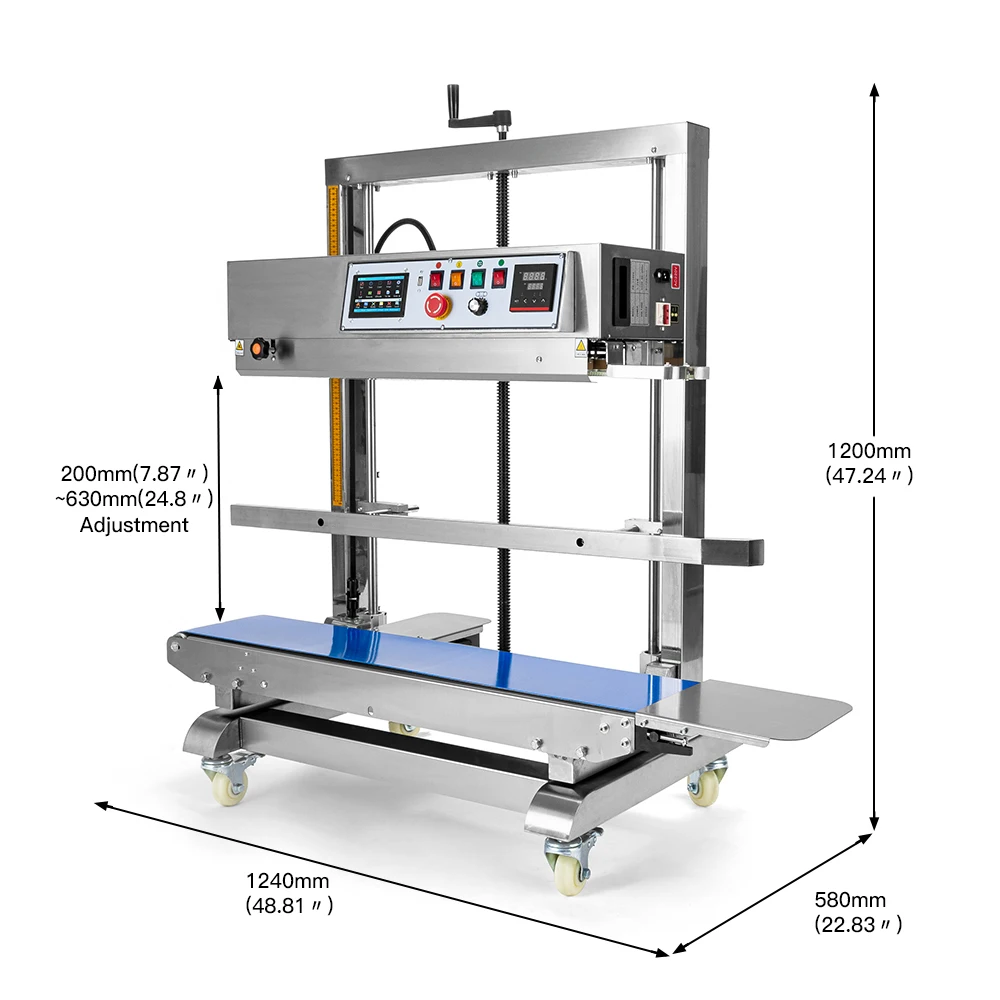 YOUNGSUN Stainless Steel Large Bag Sealer Inkjet Printing Sealing ...
